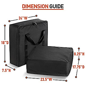 [Clearance] Arcedo 22 Inch Griddle Cover and Carry Bag Compatible for Blackstone Tabletop Griddle Grill Without Hood, Pit Boss, Camp Chef, Royal Gourmet, Waterproof Flat Top Grill Cover and Carry Bag