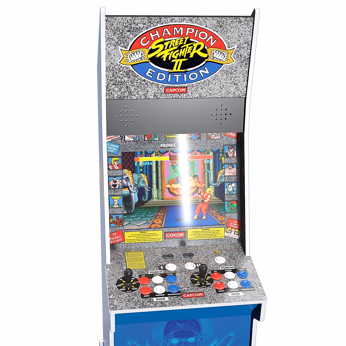 Arcade 1Up Street Fighter II Champion Edition Arcade Machine (with Riser/ No Stool) - Electronic Games