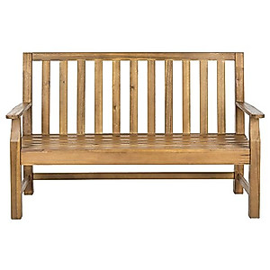 Safavieh Patio Collection Edwin Adirondack Acacia Wood Bench
