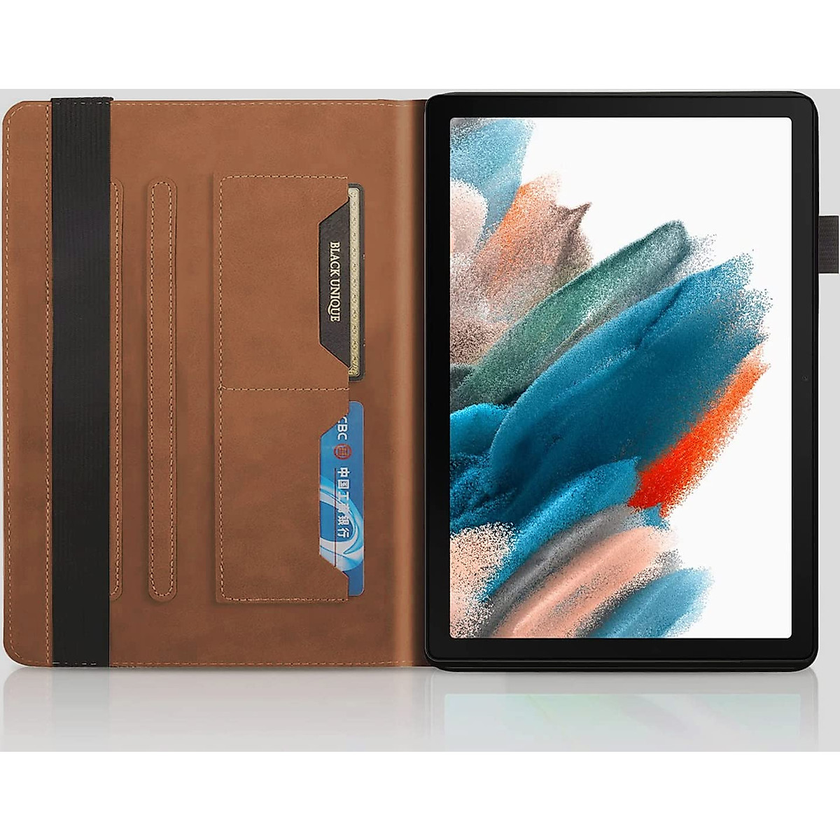 Case for Samsung Galaxy Tab A8 10.5'' 2022 Case SM-X200/X205/X207 Business PU Leather Cover Slim Lightweight Flip Stand Shell & cardholder Full Protective Case for Galaxy Tab A8 10.5 Tablet-Dark Blue