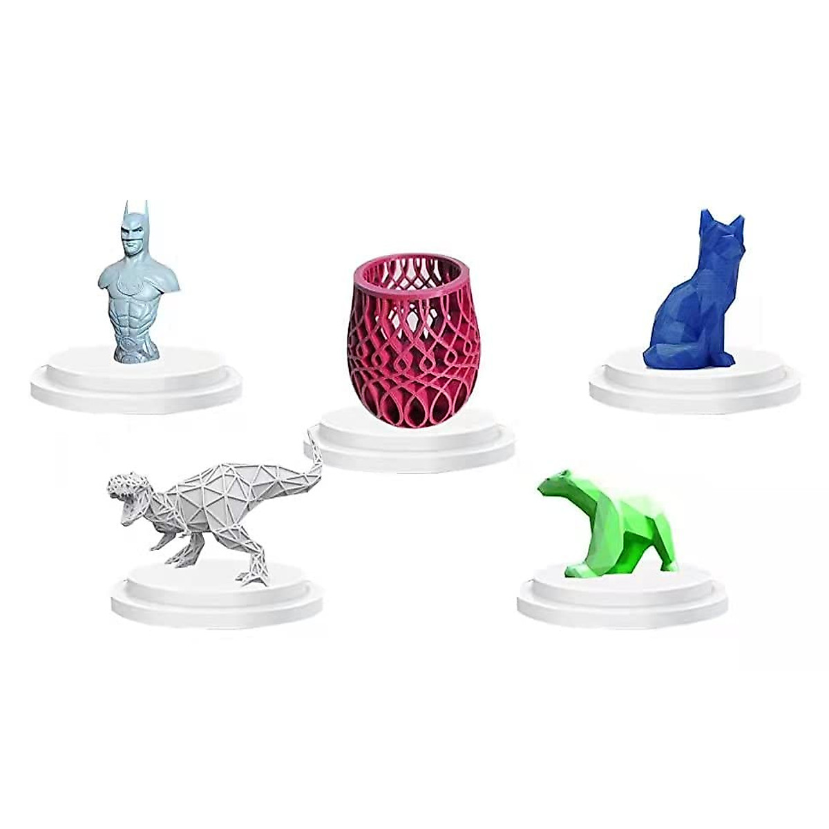 R3D PLA 3D Printer Filament,PLA Filament 1.75mm 1KG Spool (2.2lbs) Dimensional Accuracy +/- 0.03mm Fit Most FDM Printer(Fluorescent Green)