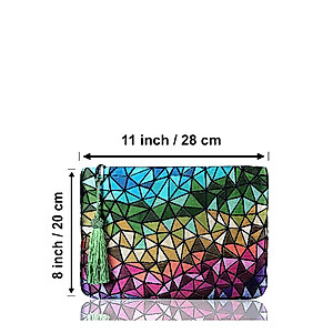 Clutch Purses for Women, Summer Bag, Handbag,Small Women Bag, Evening Bag (Pyramid Multicolor)