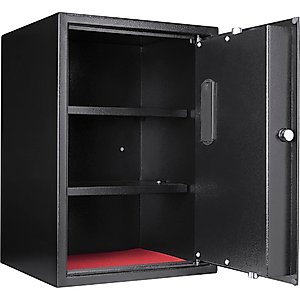 Barska Digital Keypad Home & Office Steel Security Safe Lock Box with Deadbolts - 1.45 Cu Ft Deluxe