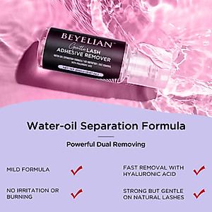 BEYELIAN At Home Eyelash Extension Kit, DIY Eyelash Extension Kit, Individual Eyelash Extensions, Lash Clusters 24 Superfine Band Eyelashes with Bond & Lock, Super Gentle Remover(802, 10 mm)