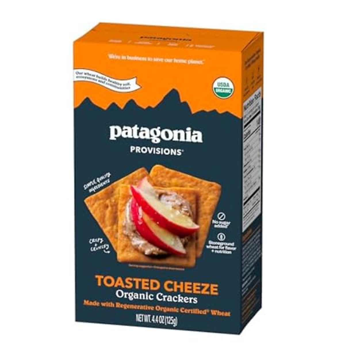 Patagonia Provisions - Toasted Cheeze - Certified Organic Crackers - Non-GMO, Plant-Based, No Added Sugar