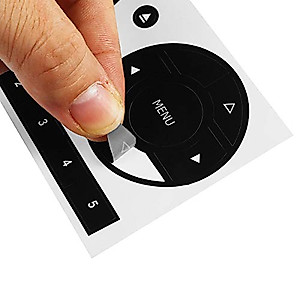 DFYYQ Car Radio Stereo Button Decals Worn Peeling Repair Stickers for Fiat 500