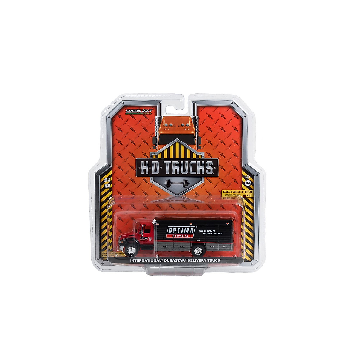 International Durastar 4400 Delivery Truck, Red - Greenlight 33240C/48-1/64 Scale Diecast Car