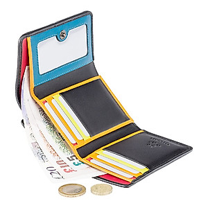 Visconti STR3 Women's Secure RFID Blocking Leather Trifold Clutch Wallet Purse