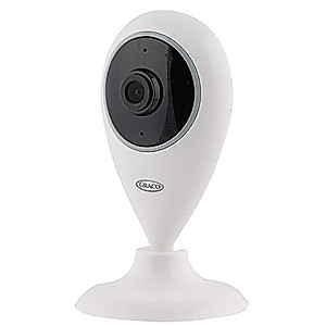 Graco Baby Smart Home Security Camera, Indoor Wide Angle WiFi Camera for Home Security with Night Vision, Motion Alerts, Two Way Communication, Pet and Baby Monitor Surveillance Camera (White)