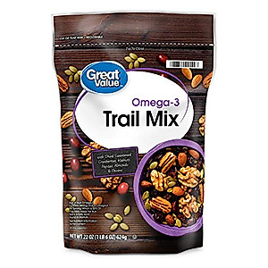 Great Value Omega3 Trail Mix, 22 Oz (Pack of 6)