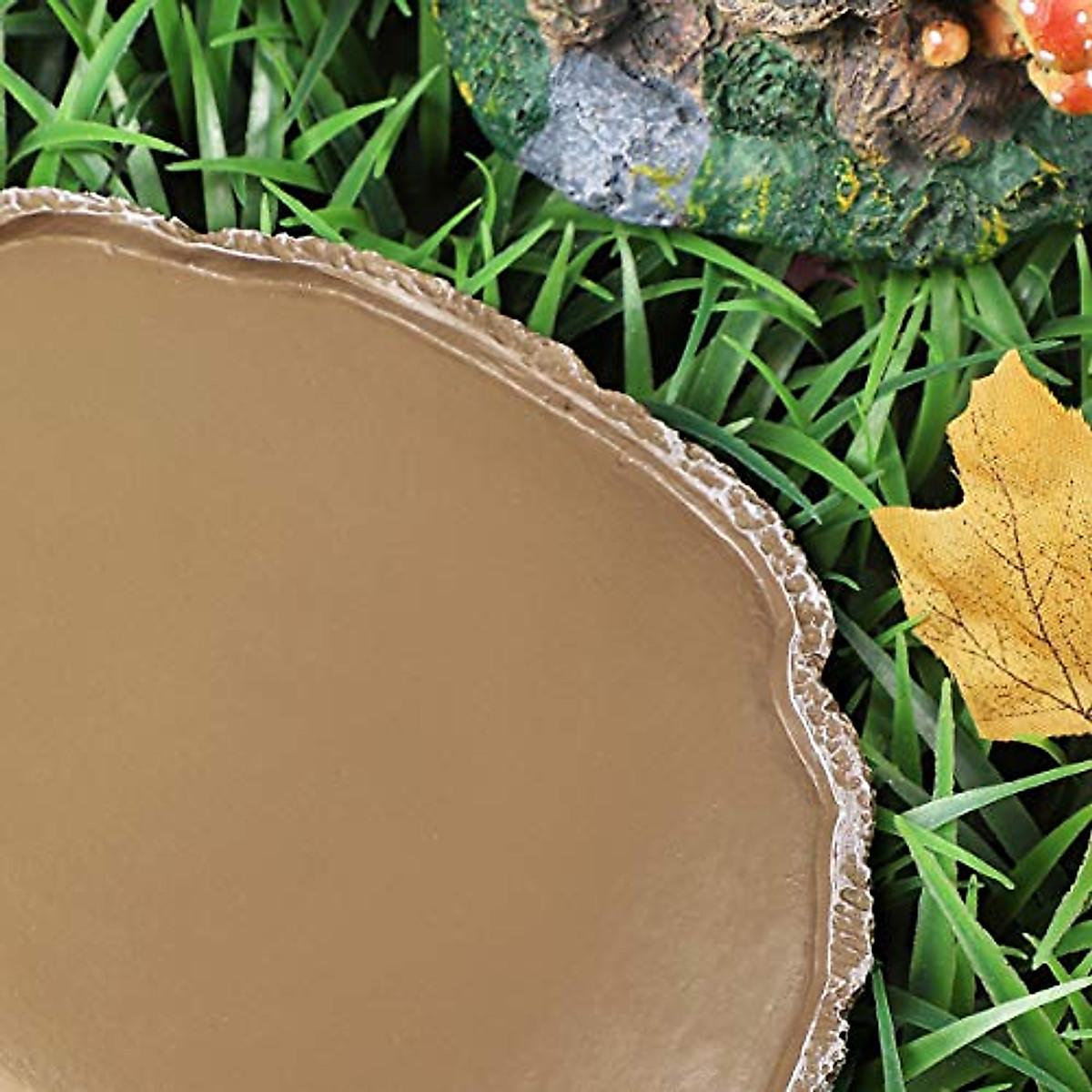 POPETPOP Reptisoil Reptiles Reptile Feeding Bowl Resin Thicken Water Dish Bowl Breeding Tray Feeding Plate for Lizard Snake Gecko Turtle Iguana Tortoise Reptisoil Auto Feeder