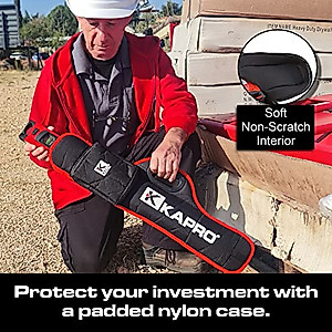 Kapro - CASE-24 Carrying Case - Storage Bag for Levels - Durable Nylon Carry Case - With Plastic Handle and Zippered Accessory Pouch - Fits 24” Levels