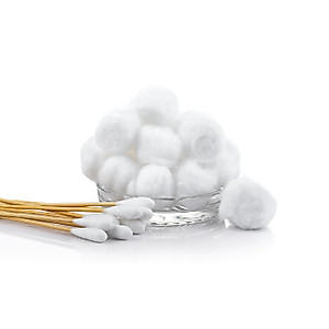 Spa Stix Cotton Balls. 500 Count Medium Size. Non Sterile Super Soft.,White