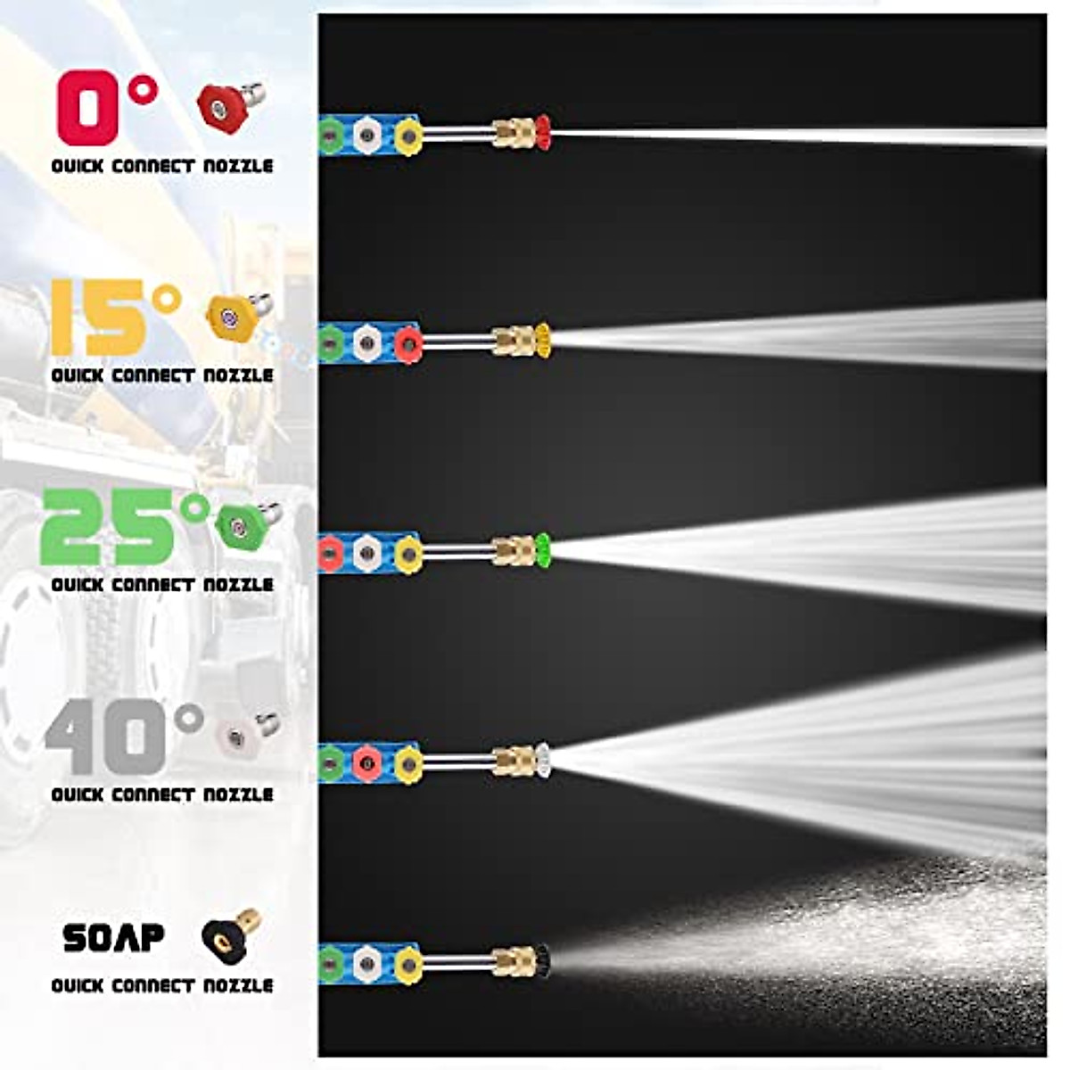 Electric Pressure Washer, Professional Electric Pressure Cleaner Machine with 4 Nozzles, Foam Cannon, 1800W High Power Washer with Soap Tank, IPX5 Car Wash Machine/Car/Driveway/Patio Clean