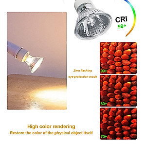 ZOHOJOV 7 Pack 120V 25 Watt GU10 Bulb, NP5 Replacement Scentsy Light Bulbs for Wax Warmer, MR16 Dimmable Halogen Bulbs for Track/Recessed/Accent Lighting, Warm White, 2800K