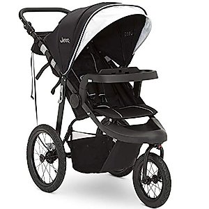 Jeep Hydro Sport Plus Jogger by Delta Children, Includes Car Seat Adapter, Black