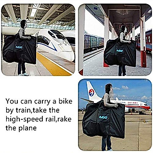 Amomo Folding Bike Travel Bag Foldaway Bicycle Transport Carrying Case for 26-29 inch Folding Bike