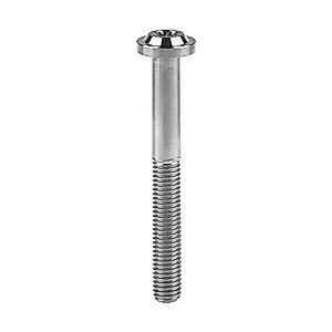 Wanyifa Titanium M8 10 15 20 25 30 60 70mm Torx Head Bolt Screw Pack of 4 (M8x70mm, Silver)