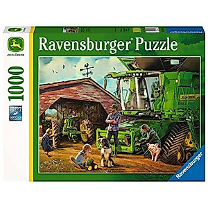 Ravensburger John Deere Then & Now 1000 Piece Jigsaw Puzzle for Adults - 16839 - Every Piece is Unique, Softclick Technology Means Pieces Fit Together
