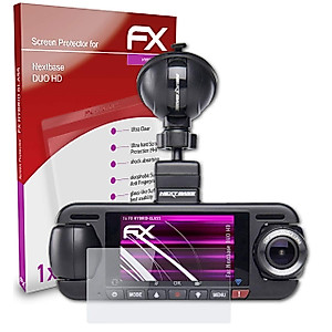 atFoliX Plastic Glass Protective Film compatible with Nextbase DUO HD Glass Protector, 9H Hybrid-Glass FX Glass Screen Protector of plastic