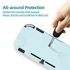 GeekShare Protective Case Compatible with Nintendo Switch Lite, Ergonomic Protective Grip Cover for Switch Lite (Blue)