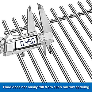 Stanbroil Stainless Steel Cooking Grates for Weber Summit 600 Series Summit E/S 640/650/660/670 Gas Grills with a Smoker Box, Replacement Parts for Weber 67552 - Set of 3