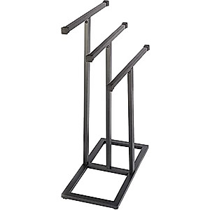 WANLISELL Freestanding Towel Rack 3 Tier Metal Floor Towel Racks Holder Blanket Rack Stand for Bathroom, Kitchen, Pool Towel Drying Racks for Outdoor