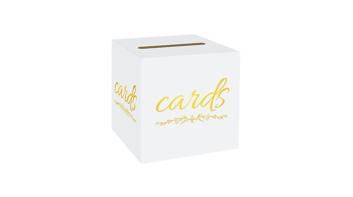 Laroder White Card Box for Weddings & Events - Elegant & Versatile