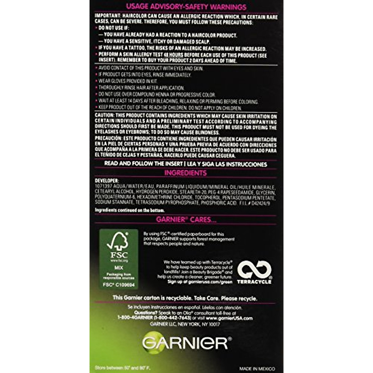 Garnier Olia Ammonia Free Permanent Hair Color, 100% Gray Coverage (Packaging May Vary), 6.43 Light Natural Auburn, Red Hair Dye, Pack of 1