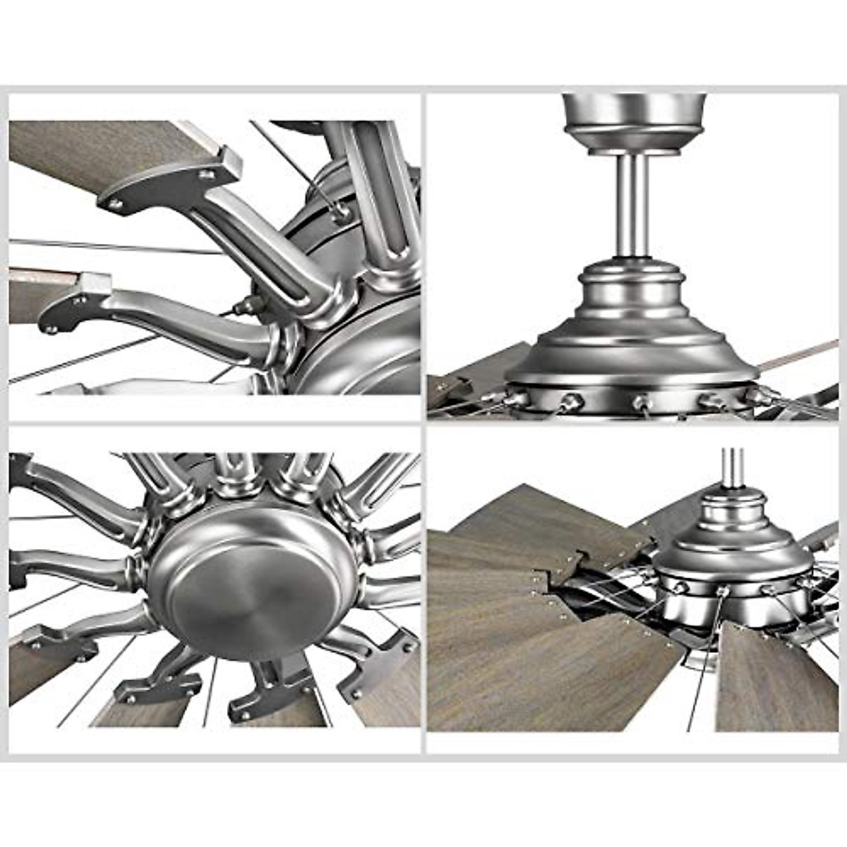 Progress Lighting P250000-081 Springer Ceiling Fans, 60 in, Nickel