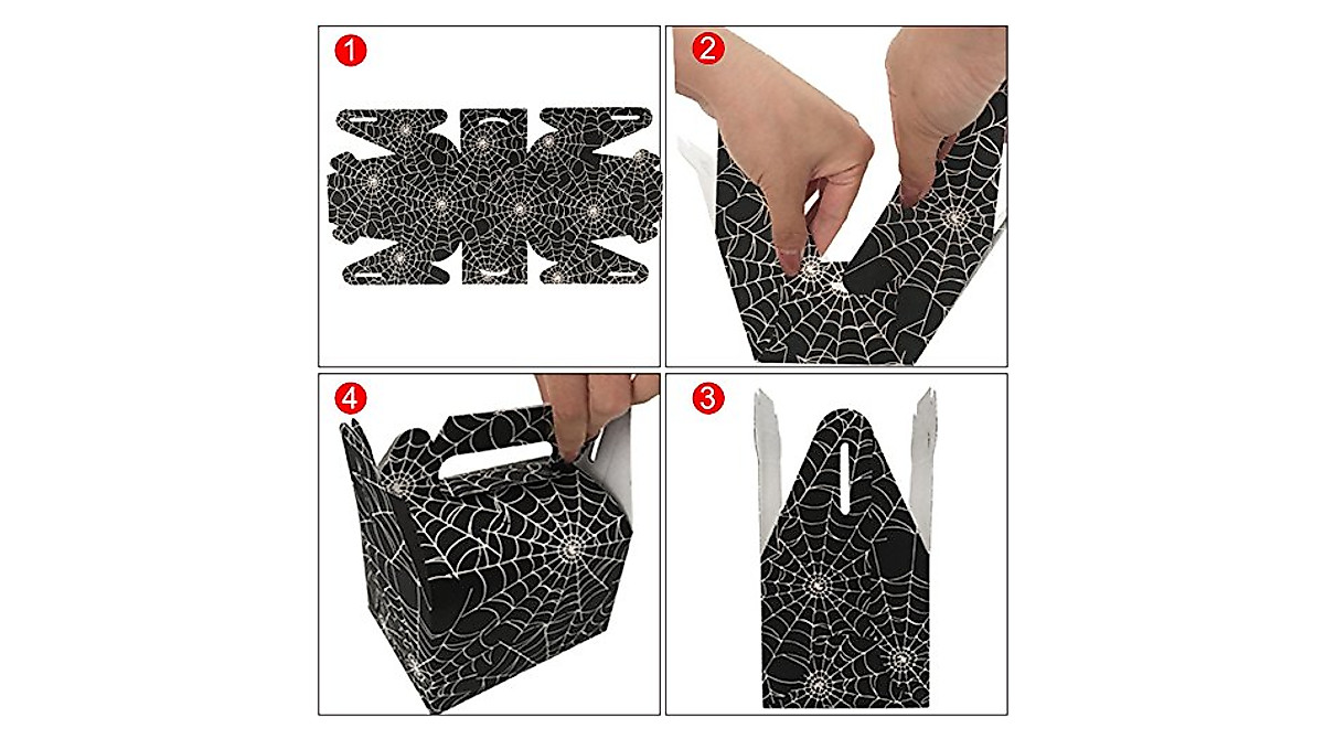 24pcs Halloween Favor Boxes - Fun Party Treat Bags