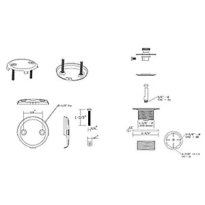 Uni-Green Bathtub Drain Conversion Kit, Lift & Turn Tub Drain Kit, All Brass Construction, Matte Black