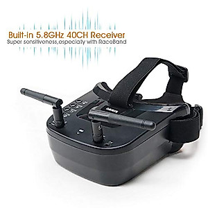 5.8Ghz FPV Goggles, ARRIS VR-009 Video Headset 5.8G 40CH HD 3 Inch 16:9 Display Mini FPV Goggles for FPV Quadcopter Drones … …