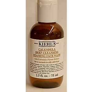 Kiehl's Calendula Deep Cleansing Foaming Face Wash, 2.5 Ounce/ 75ml