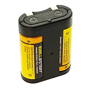 Exell Battery 2CR5 245 6V Photo Lithium Cell Replaces 2CR5 DL245 EL2CR5 2CR5M