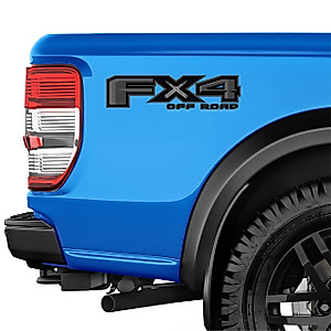 FX4 Off Road Decal USA Black Flag Replacement Sticker F 150 Bedside Emblem for 4x4 Truck Super Duty (FX4 Off Road Decal Black Replacement Sticker)