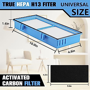 Improvedhand Filter Replacement for Hol-mes AER1 Air Purifier, Replace HAPF30AT HAP424 HAP706 HAP716 HAP9240, 3 HEPA Filters & 3 Carbon Pre-Filters