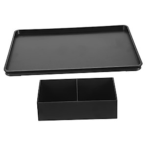 Cabilock 1 Set Tea Tray Tea Bag Bin Storage Tray Reusable Plate Drink Holder Noodle Dish Appetizer Serving Tray Tea Serving Tray Tea Holder Decor Plate for Home Plastic Product Storage Box