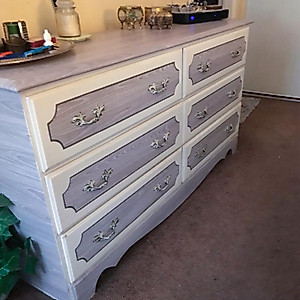 Teemall Light Gray Wood Grain Self Adhesive Sticker Wallpaper Furnitur Cabinets Wardrobe Shelf Liner 17.7 in X 98In