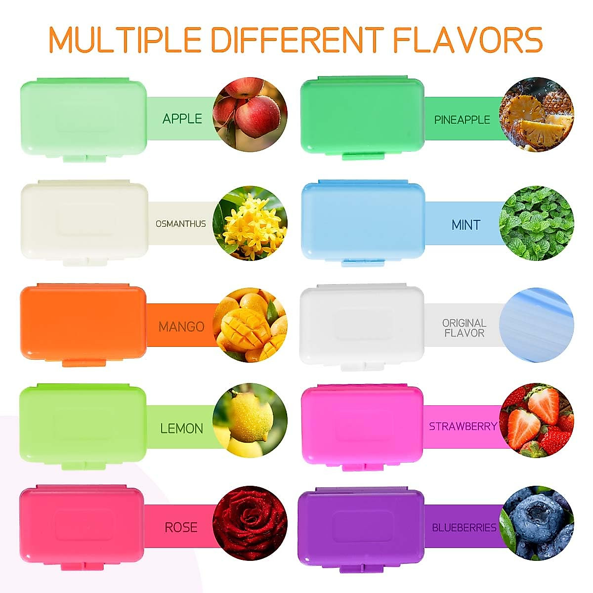 OBTANIM 15 Pack Colorful Braces Wax Dental Care Orthodontic Wax for Braces Wearer (10 Color)