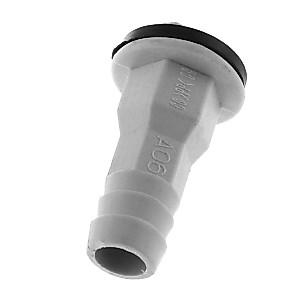 DGZZI Drain Straight Connector 2PCS 3/5 Inch 15mm AC Drain Hose Connector Straight Fitting with Rubber Ring for Window Air Conditioner and Mini Split Units