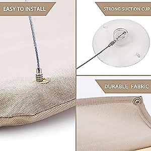 PETPAWJOY Cat Window Perch, Strong Suction Cups Easy Clean Safety Cat Hammock Window Seat for Large Fat Cat or Double Cats (Up to 50lbs)