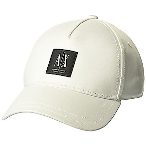 A|X ARMANI EXCHANGE Basics by Armani Hat, White, One Size