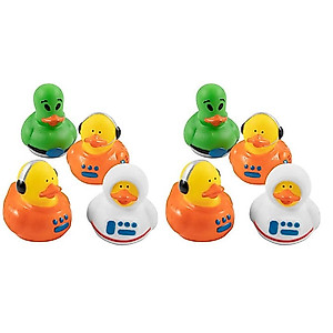 Astronaut Aliens Rubber Ducks | 12 Pack | Space Party Favors | 2 inch | for Ages 3 and Up