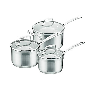 Scanpan Impact Saucepan, 3.5 Quart, Silver