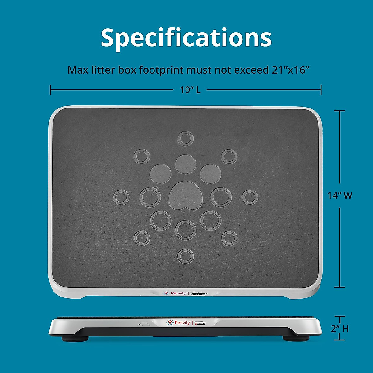 Petivity Smart Litterbox Health Monitoring System for Cat Health