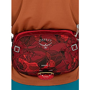 Osprey Seral 4L Unisex Biking Waist Pack with Hydraulics Reservoir, Claret Red
