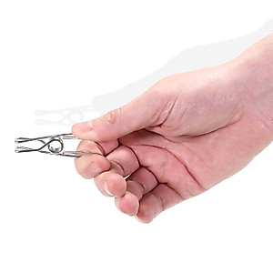 Oakenleaf Clothespins Stainless Steel Will Not Rust 316 Marine Grade 40 Piece Wire Durable Hurricane Proof Clothes Pegs Modern & Eco Friendly 2.3inch - The Forever Peg