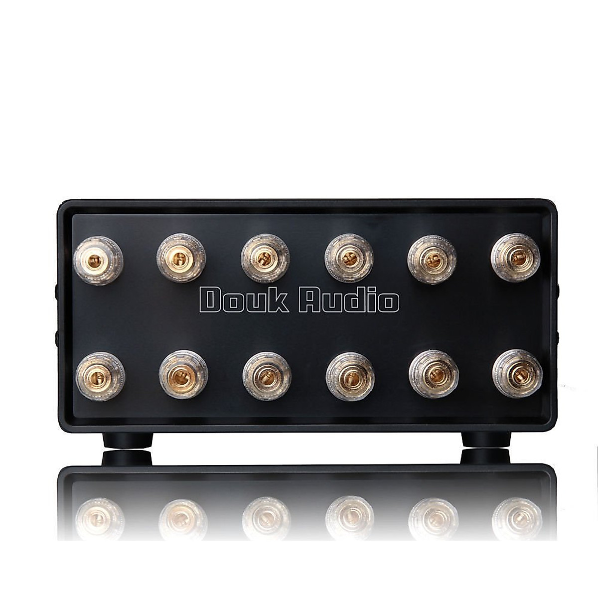 Nobsound Stereo 2(1)-in-1(2)-Out Amplifier/Speaker Banana Female Audio Splitter/Switcher Passive Selector