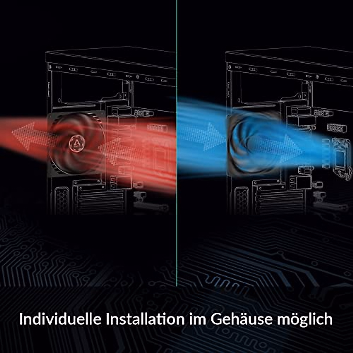 ARCTIC F8 Silent - PC Fan, 80mm Case Fan, Very Quiet Motor, Computer, Almost inaudible, Push- or Pull Configuration, Fan Speed: 1200 RPM - Black